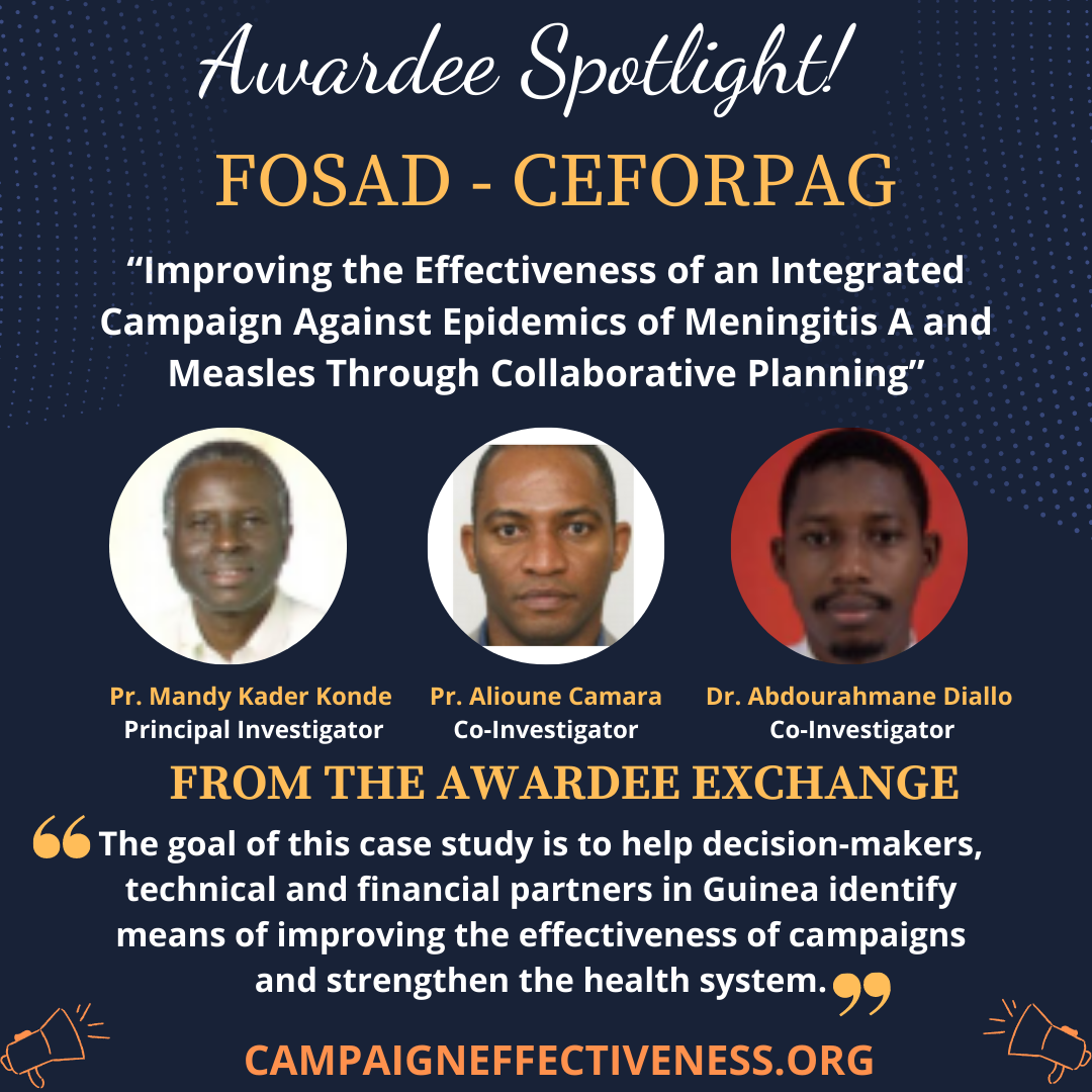 Awardee Spotlight: FOSAD - CEFORPAG - Health Campaign Effectiveness ...