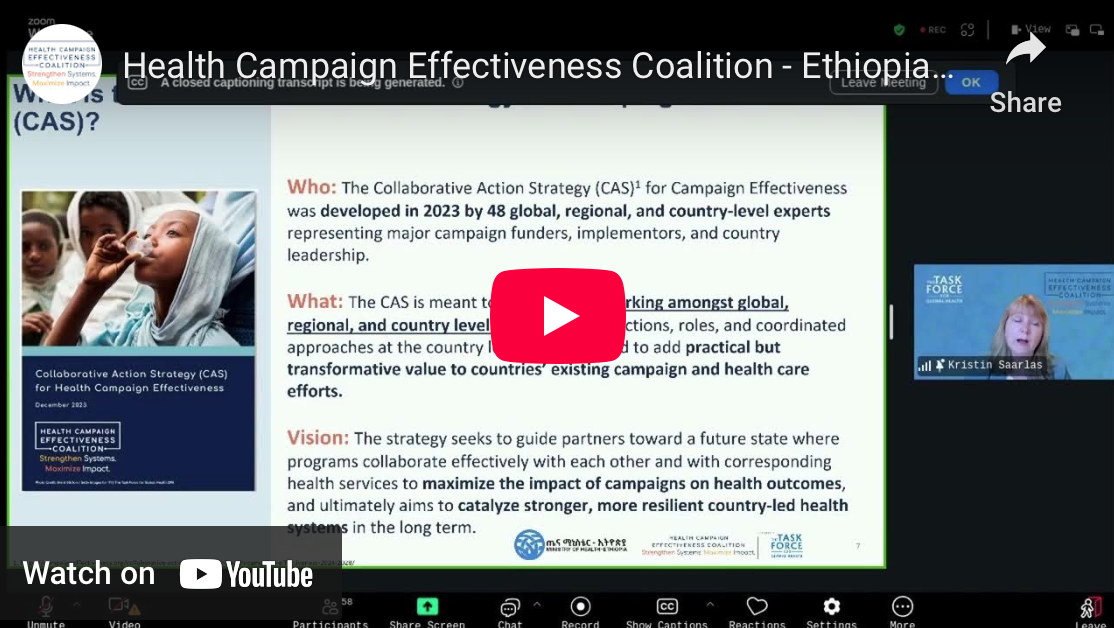 Health Campaign Effectiveness Coalition - Ethiopia Collaborative Action ...